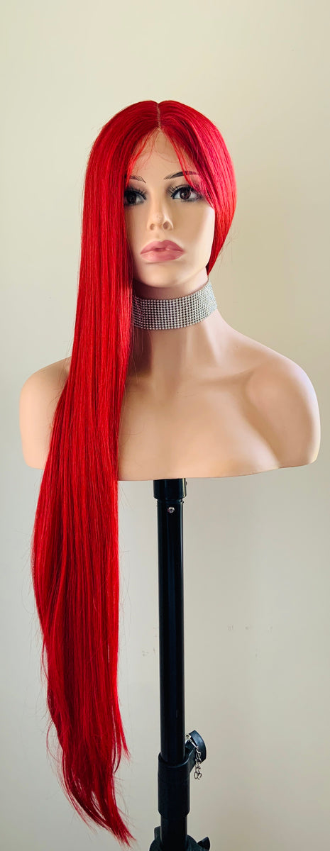 “Serenity” - 36” Long Straight Synthetic Lace Front Wig – Gettin Wiggy ...