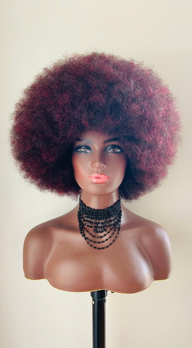 “Kiki” - A Fabulous Premium Fiber Big Afro Wig with Soft Kinky Texture ...